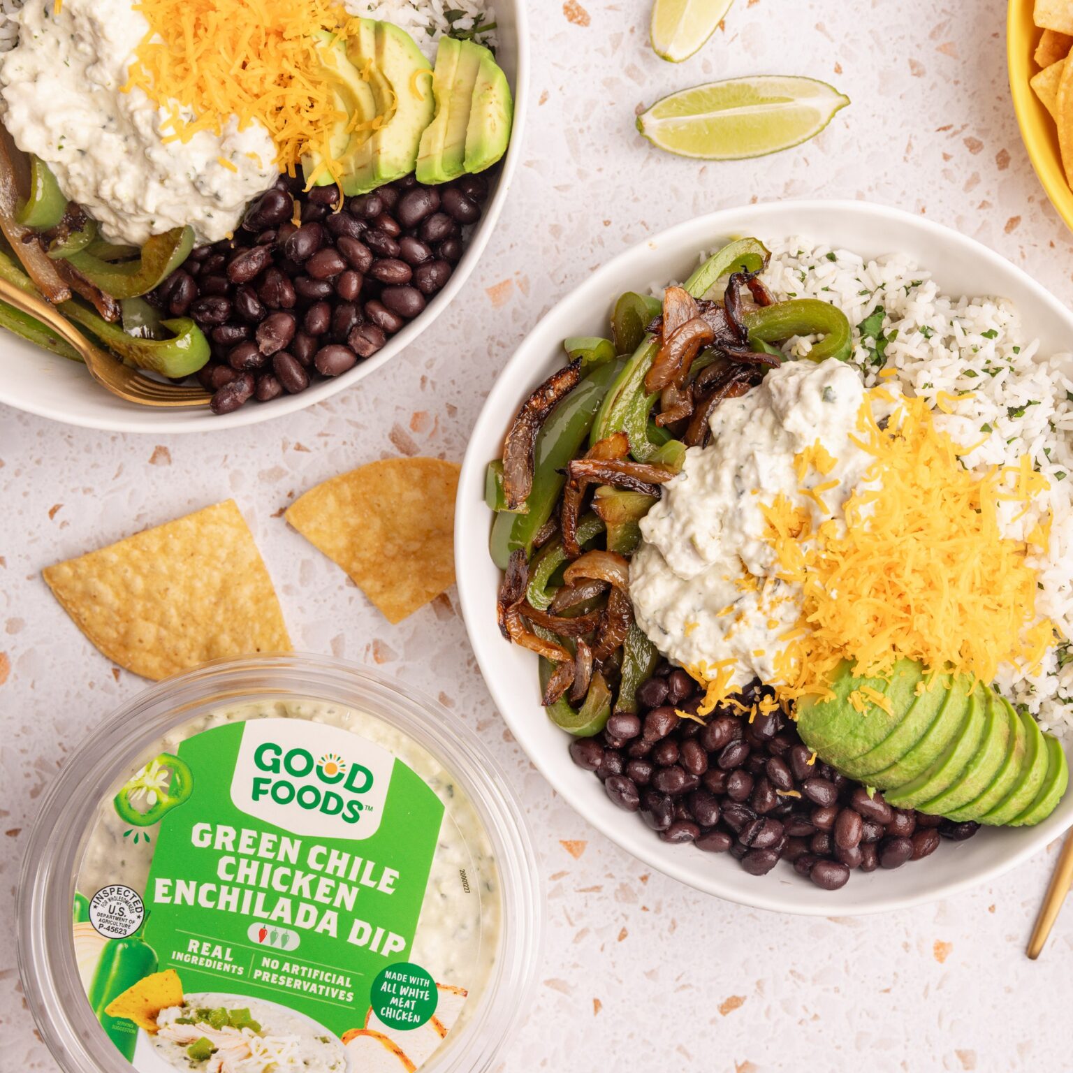 Green Chile Chicken Enchilada Dip - Good Foods Guacamole, Dips & Spreads